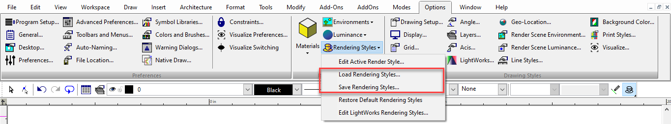 Render Styles - TurboCAD 2024 User Guide