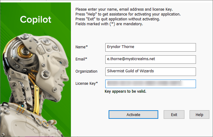 Copilot Registration - TurboCAD 2024 User Guide